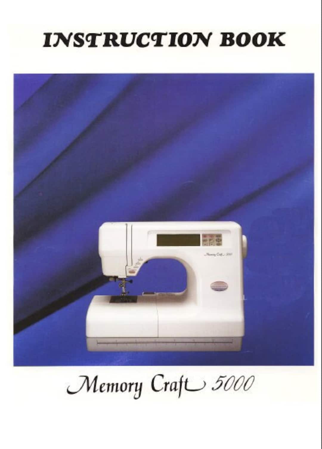 Janome Memory Craft 5000 Sewing Machine Instruction Book English Pdf ...