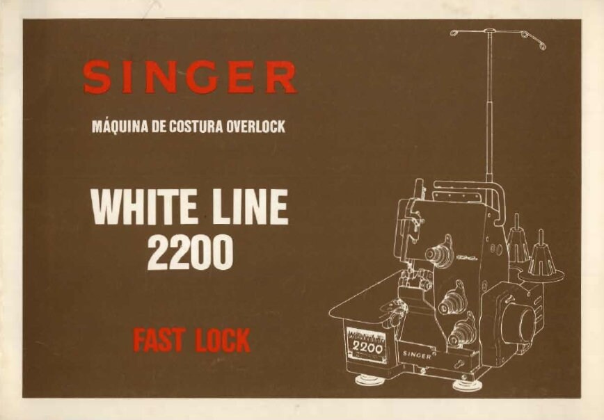 SINGER WHITE LINE 2200 Manual De Instrucoes Maquina De Costura ...