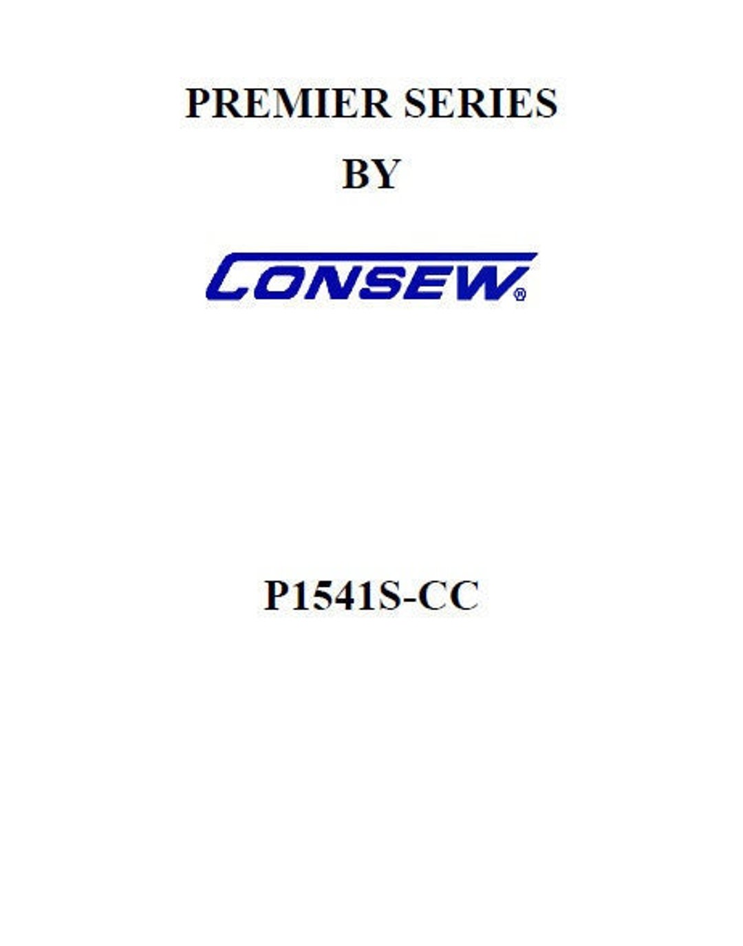CONSEW P1541S-CC Sewing Machine Instruction Manual (english) - Etsy