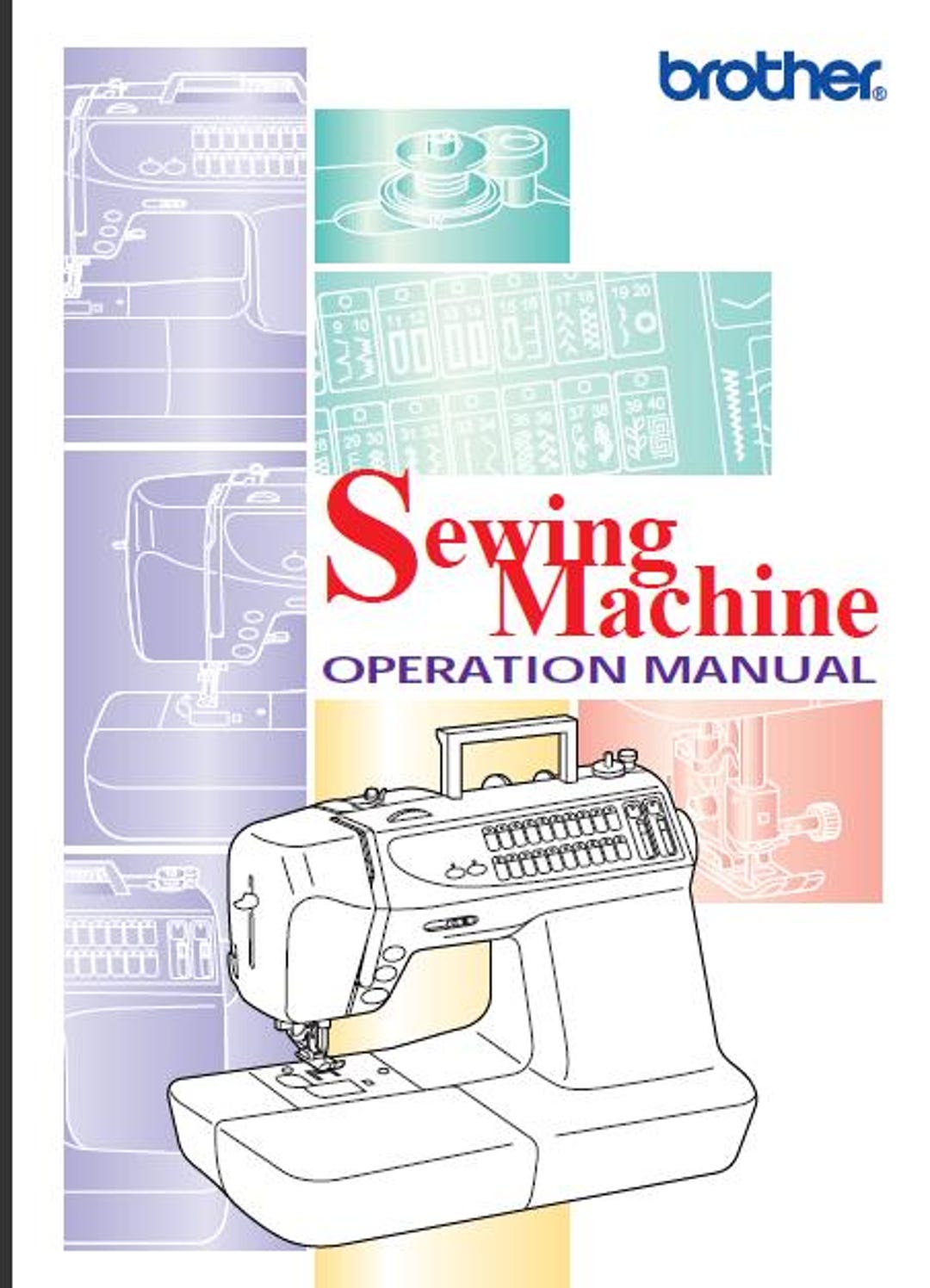 BROTHER PC-2800 Operation Manual Sewing Machine English 82 Pages ...