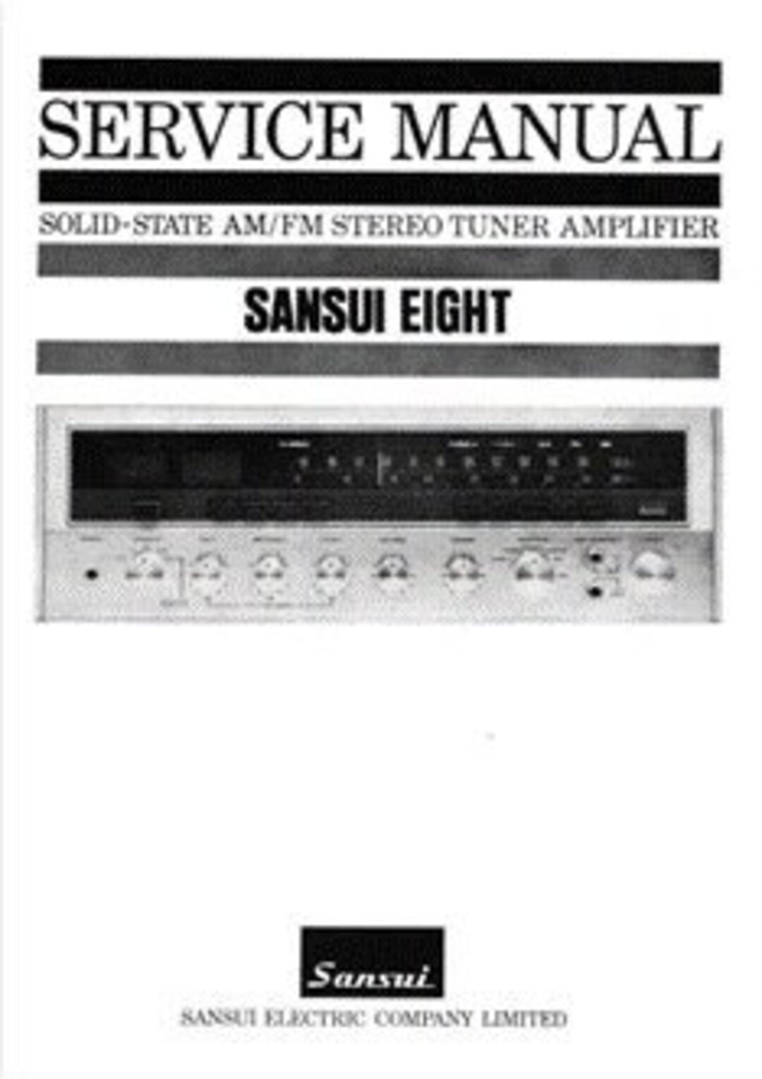 SANSUI 8 Solid State AM/FM Stereo Tuner Amplifier Service Manual - Etsy