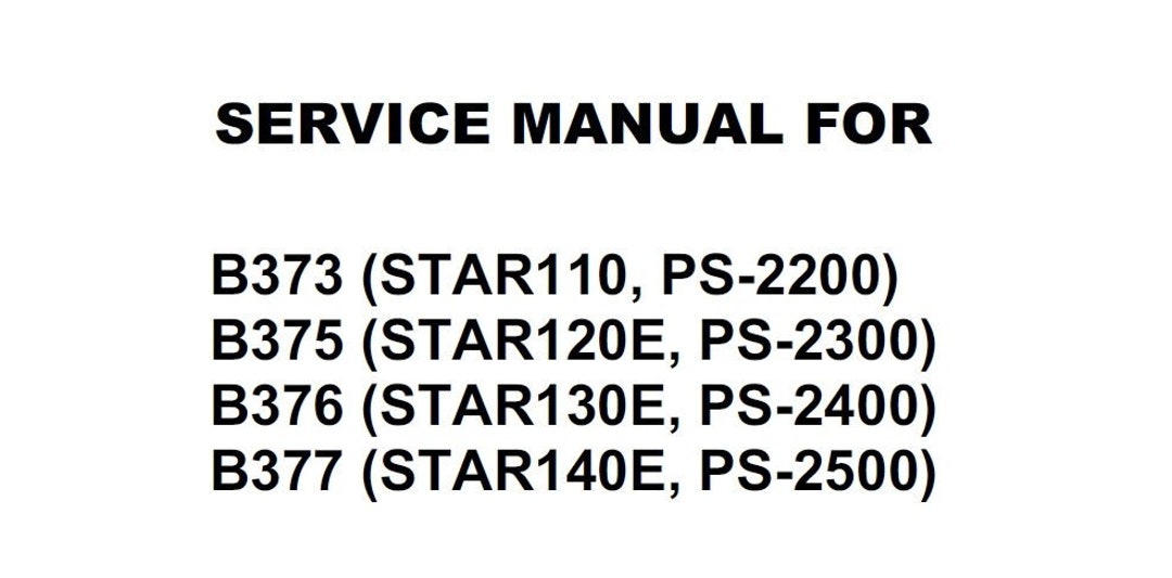 Brother Sewing Machine Service Manual (PS-2200, Star 110) - Etsy