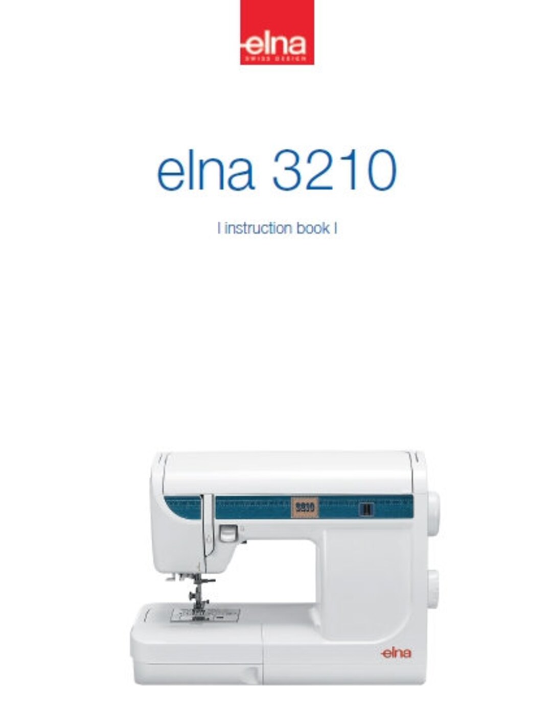 ELNA 3210 Instruction Book Sewing Machine English (PDF Download) - Etsy