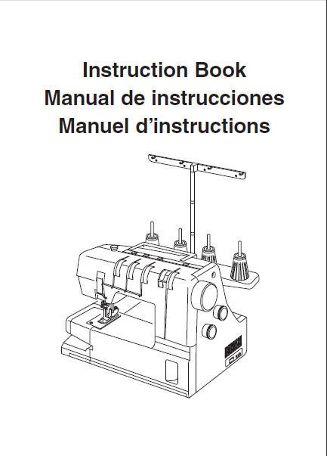 JANOME Cover Pro 2000CPX Instruction Book Manual De Instrucciones ...