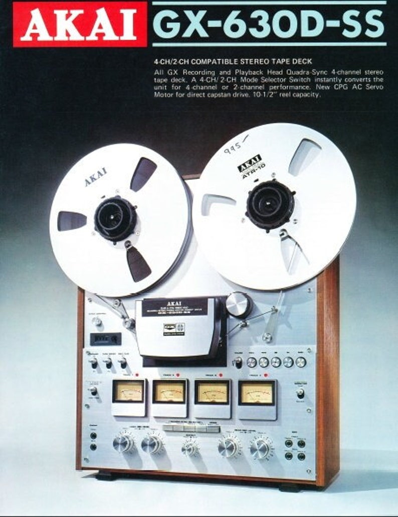 AKAI Gx-630d-ss Catalog Stereo Tape Deck in English. MORE MANUALS ...