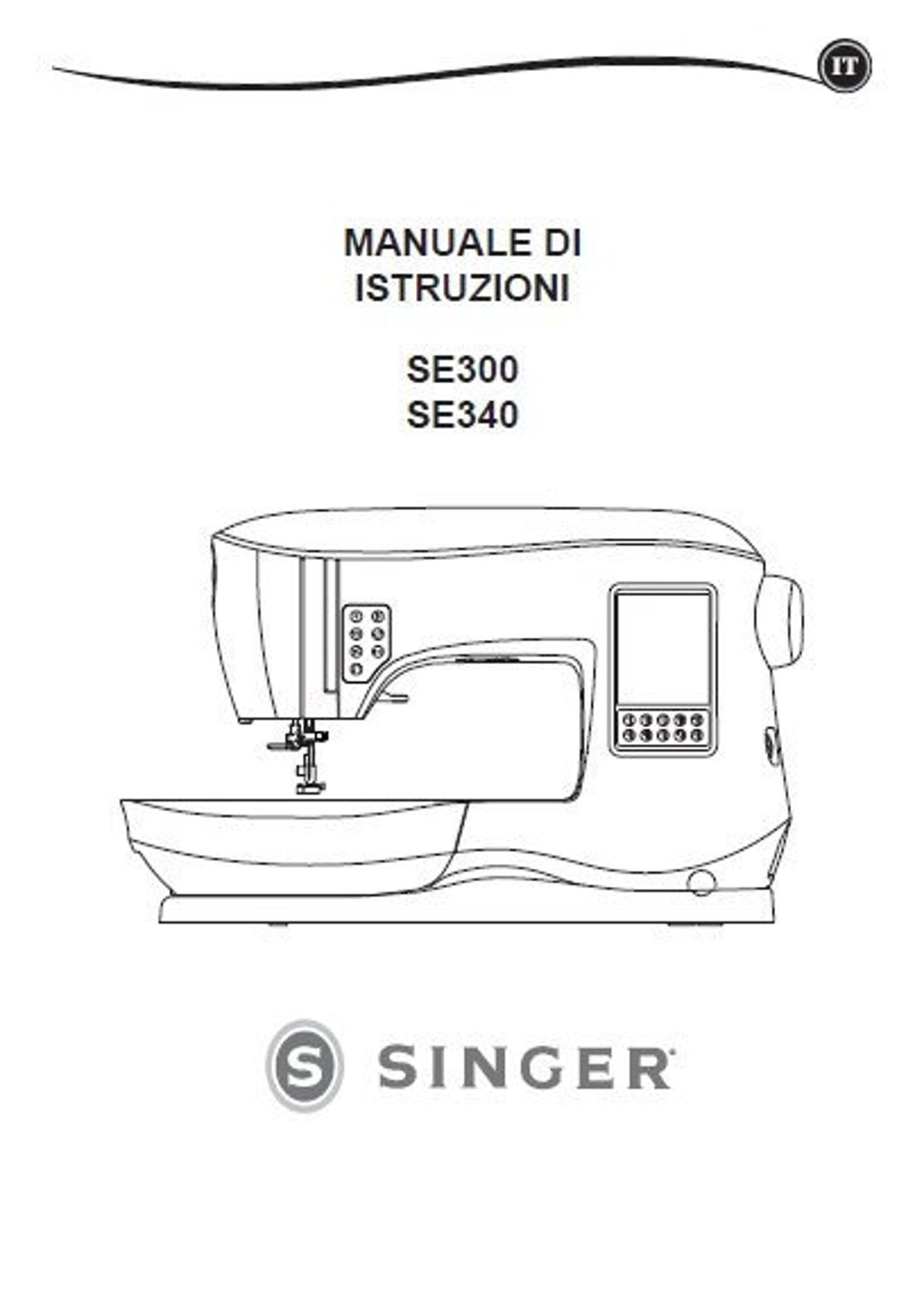SINGER SE300 SE340 Manuale Di Istruzioni Sewing Machine Italiano - Etsy