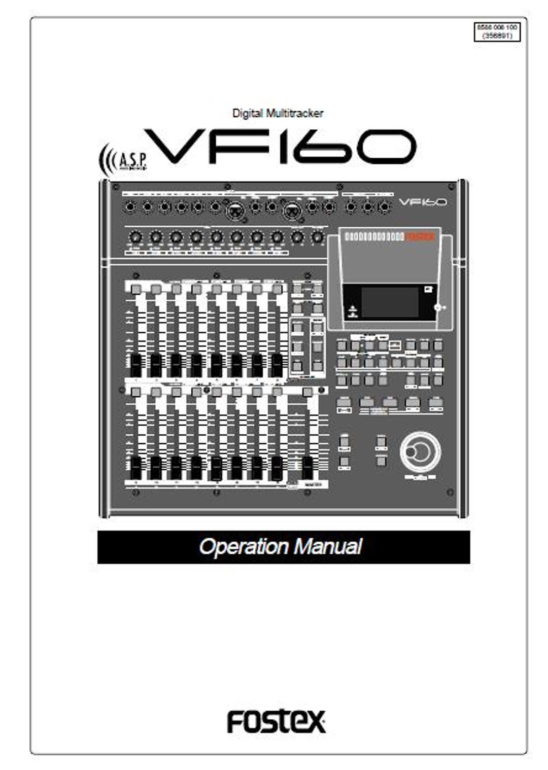 FOSTEX Vf160 Operation Manual Digital Multitracker in English. (PDF ...