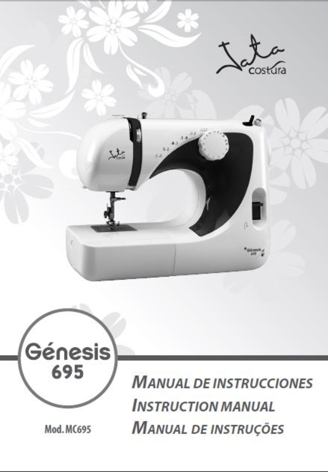 JATA Genesis 695 Sewing Machine Instruction Manual (es En Pt) - Etsy