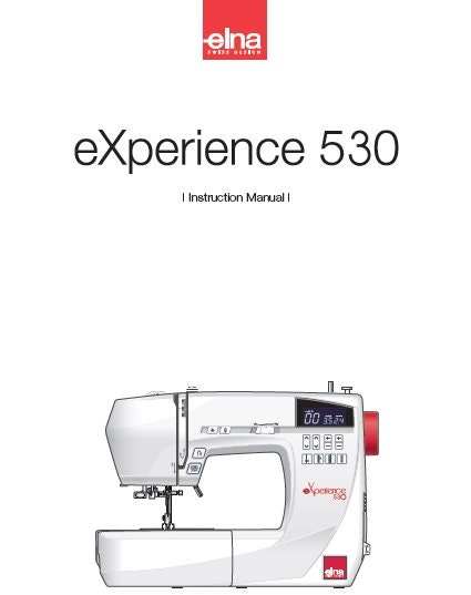 ELNA Experience 530 Instruction Manual Sewing Machine in ENGLISH - Etsy