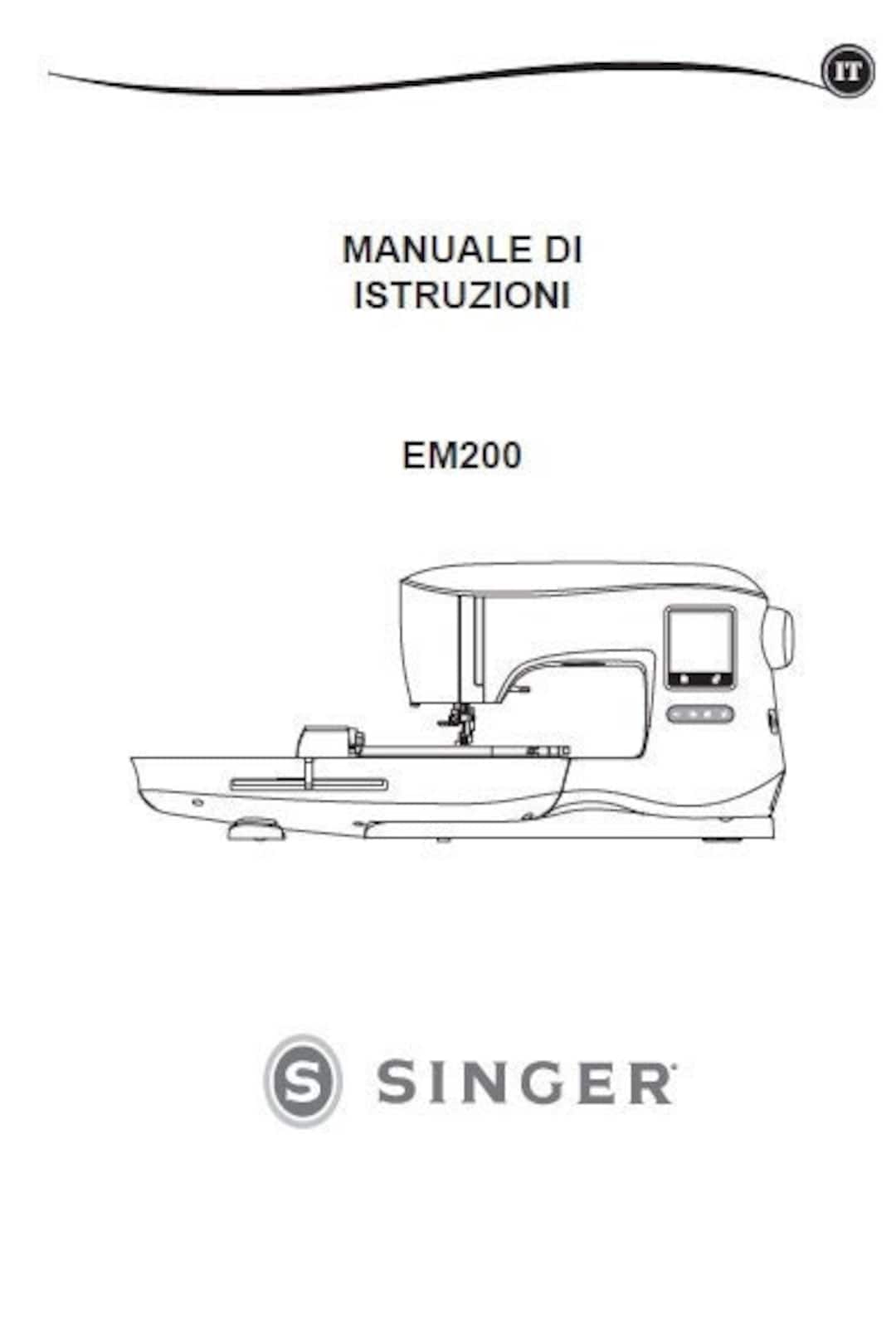 SINGER EM200 QUANTUM STYLIST Manuale Di Istruzioni Sewing Machine ...