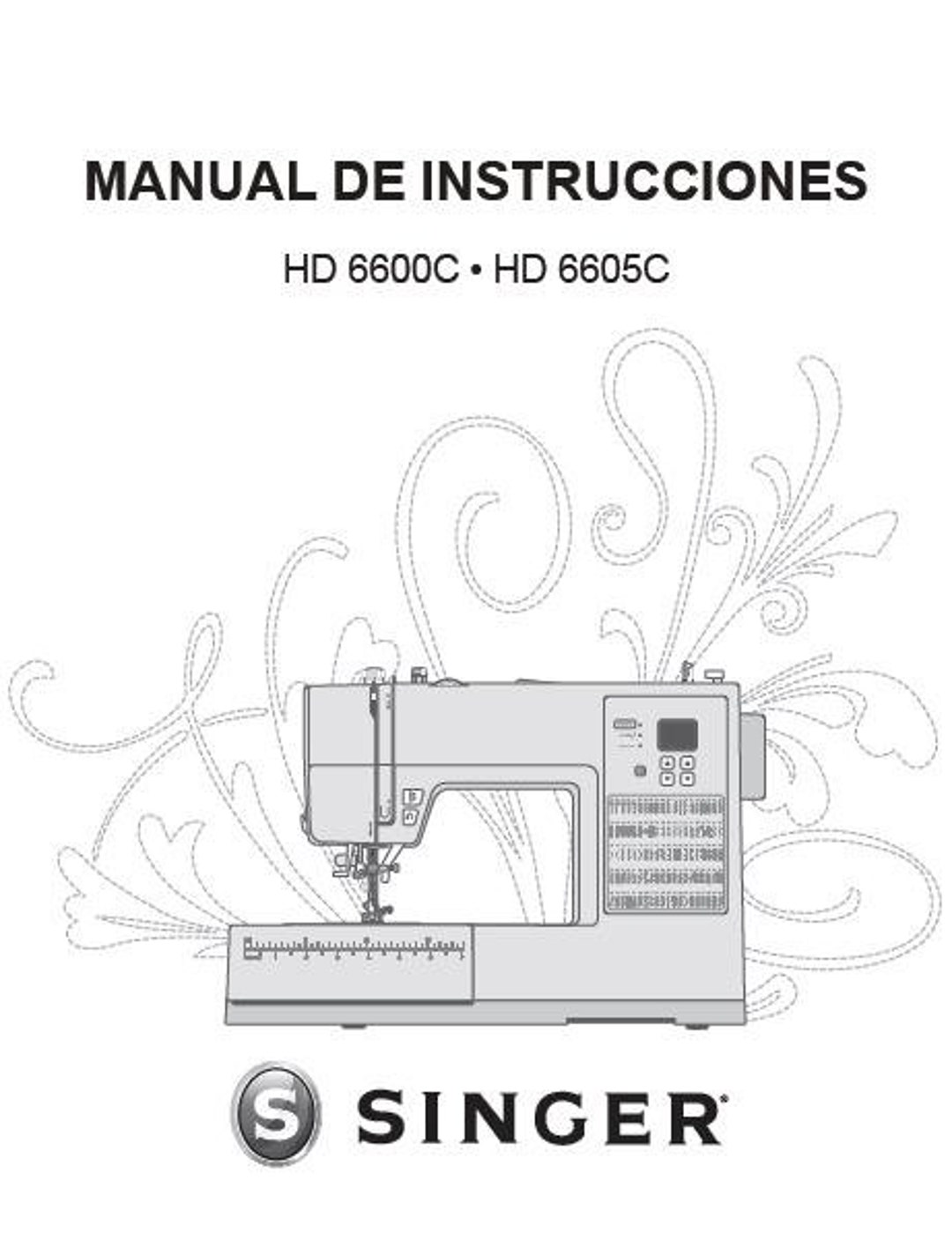 Singer HD6600C HD6605C Maquina De Coser Manual De Instrucciones 40 ...
