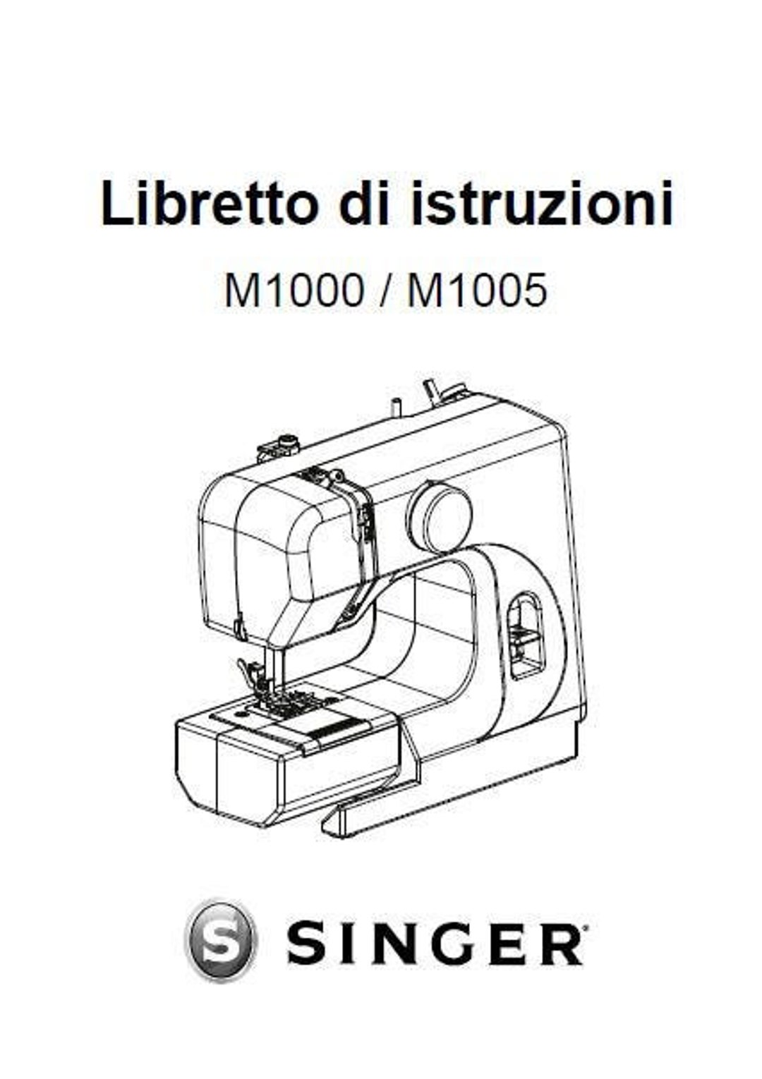 Singer M1000 M1005 Sewing Machine Instruction Manual - Italian - Etsy