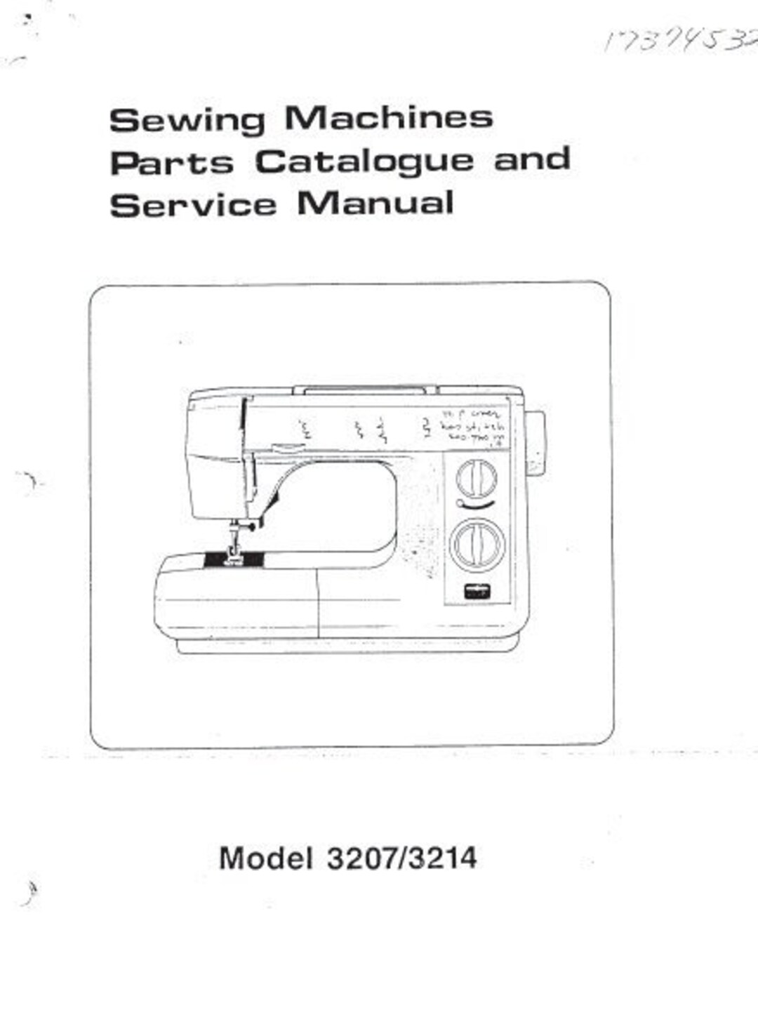 SINGER 3207 3214 Service Manual Sewing Machine in ENGLISH - Etsy