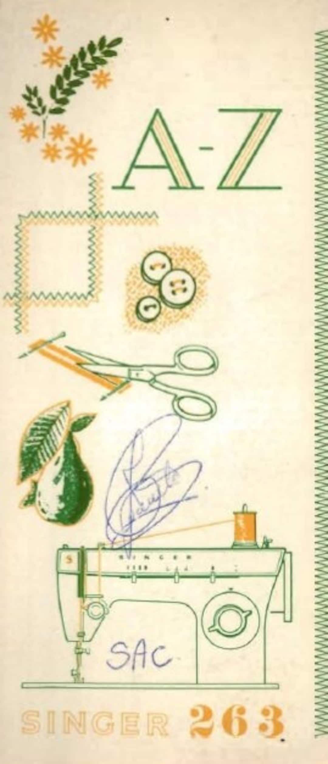 SINGER 263 Manual De Instrucoes Maquina De Costura Portugues - Etsy