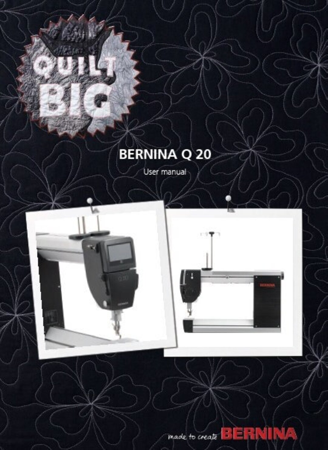 BERNINA Q20 User Manual Quilt Sewing Machine in ENGLISH - Etsy