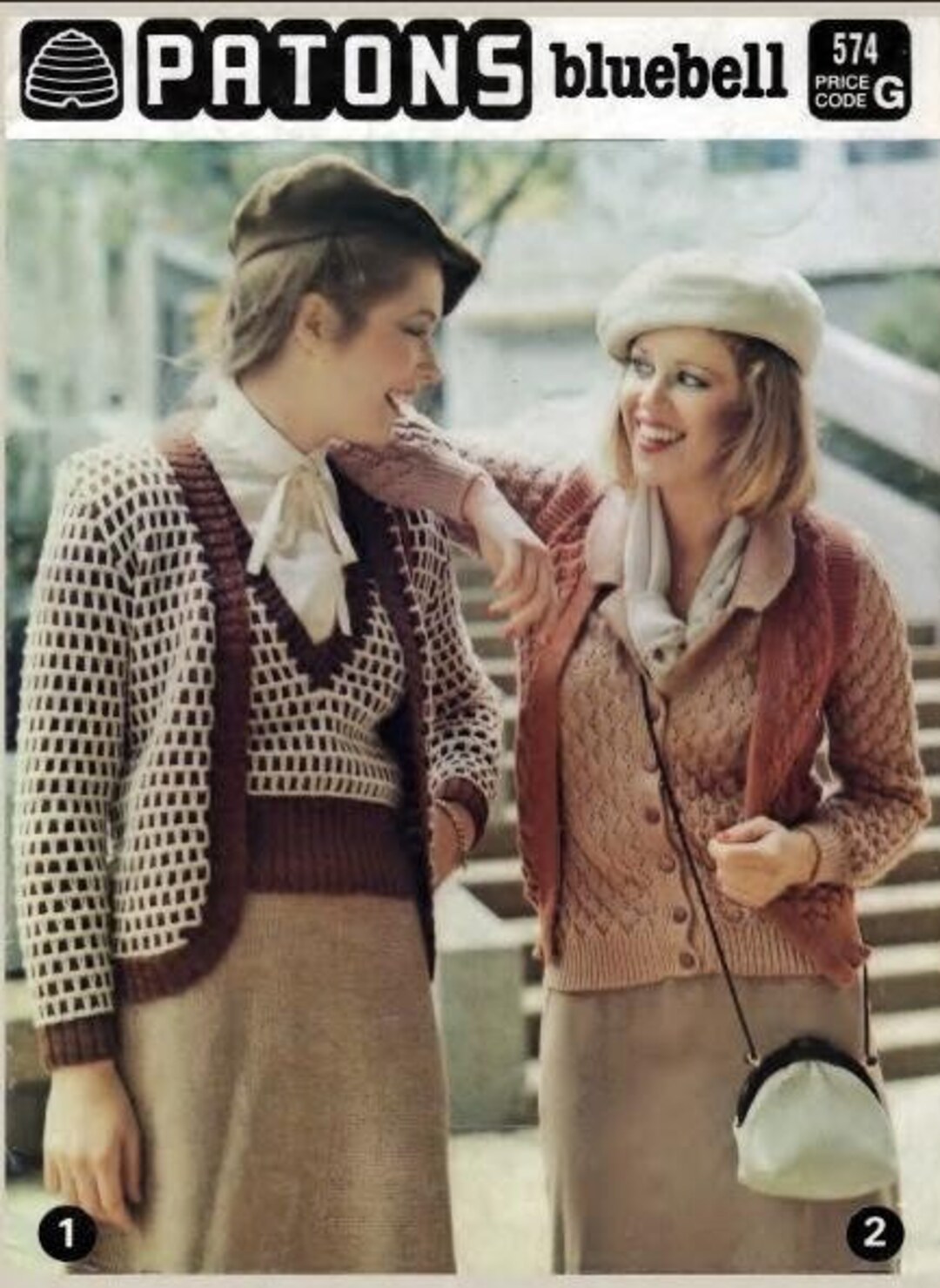 PATONS 574 Knitting Book Bluebell Knitting Patterns 16 Pages in English ...