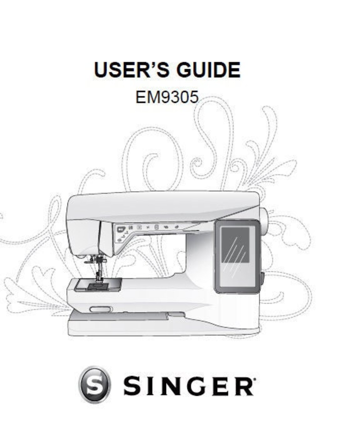 SINGER EM9305 Users Guide Sewing Machine in English. MORE MANUALS ...