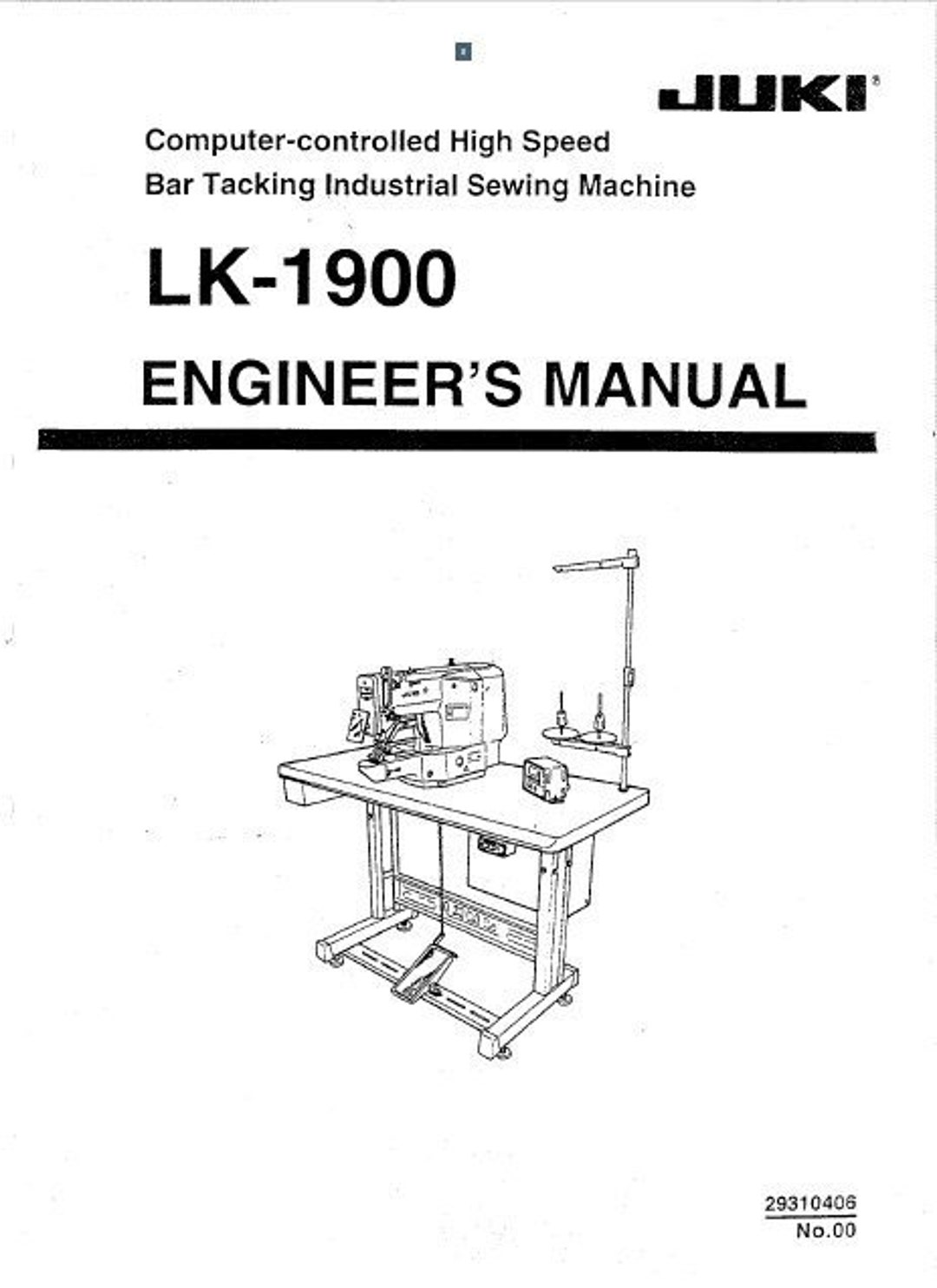 JUKI Lk-1900 Engineers Manual Sewing Machine in English. MORE MANUALS ...
