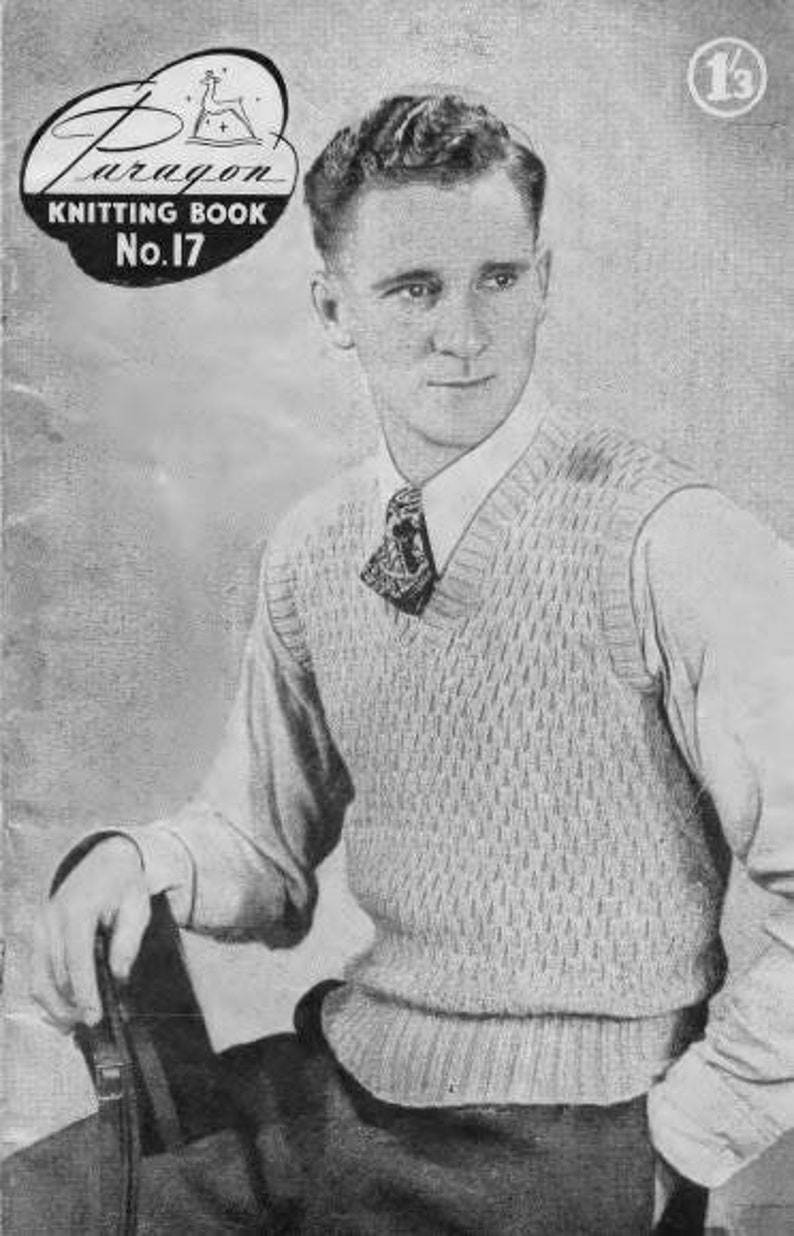 PARAGON 17 Knitting Book Knitting Patterns for Men in ENGLISH - Etsy