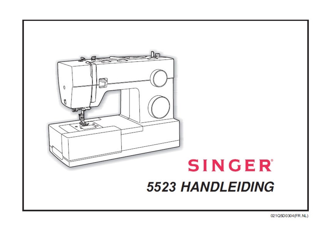 SINGER 5523 Handleiding Manuel D'instruction Sewing Machine Nl Fr Do You Want the PAPERBACK? Go ...