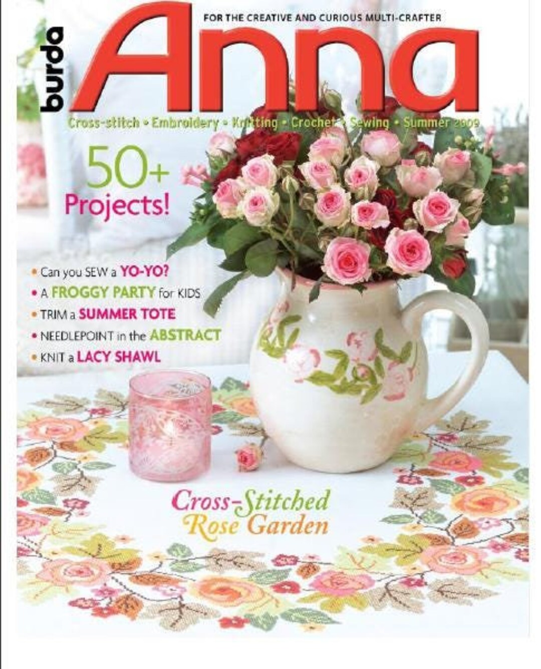 BURDA Anna Multi Craft Magazine Cross Stitch Embroidery Knitting ...