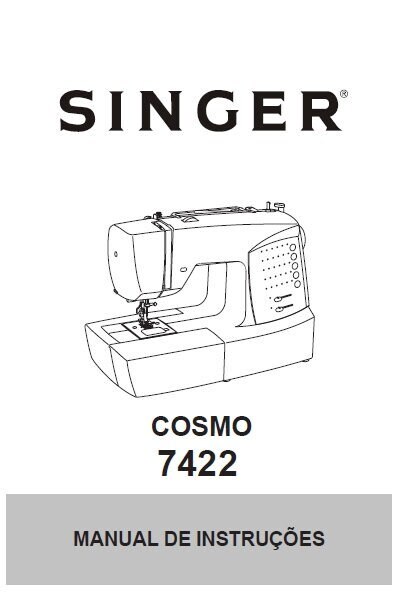 SINGER 7422 COSMO Manual De Instrucoes Maquina De Costura Portugues - Etsy