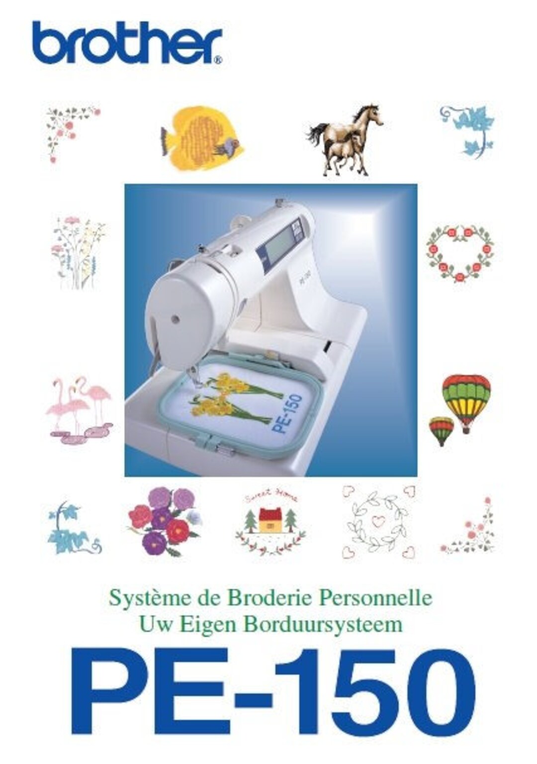 BROTHER PE-150 Sewing Machine Instruction Manual - 146 Pages (PDF ...