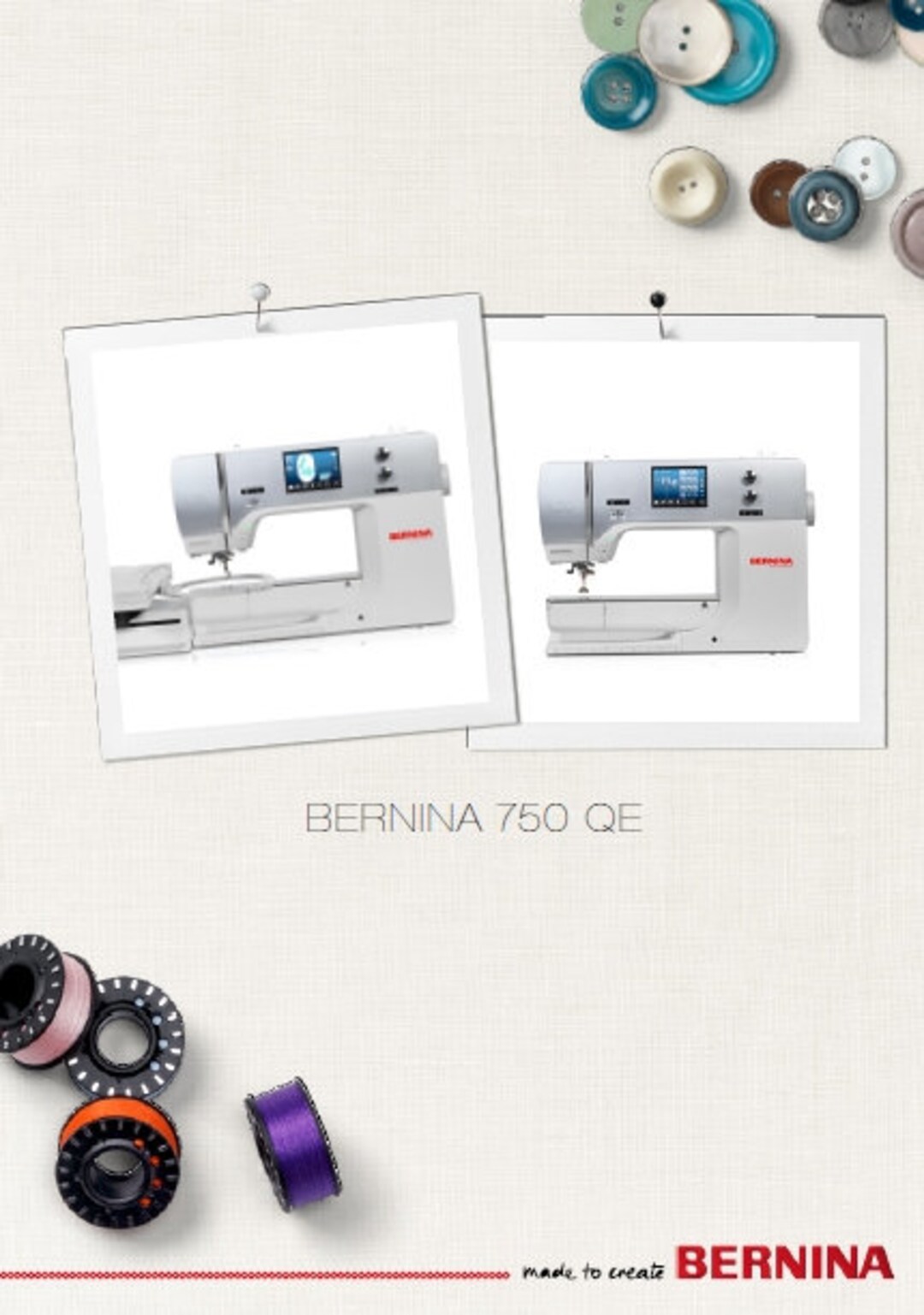 BERNINA 750 Qe Instruction Manual Sewing Machine in English. MORE ...
