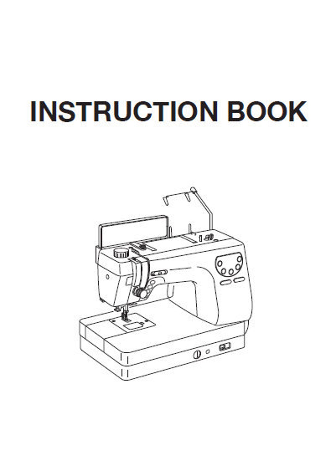 JANOME Memory Craft 6300 Professional Instruction Book Sewing Machine ...