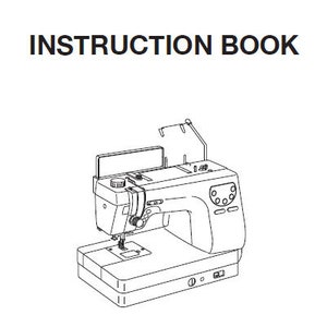 JANOME Memory Craft 6300 Professional Instruction Book Sewing Machine ...