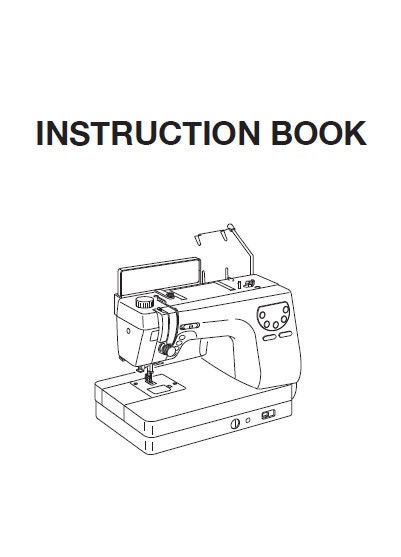 JANOME Memory Craft 6300 Professional Instruction Book Sewing Machine ...