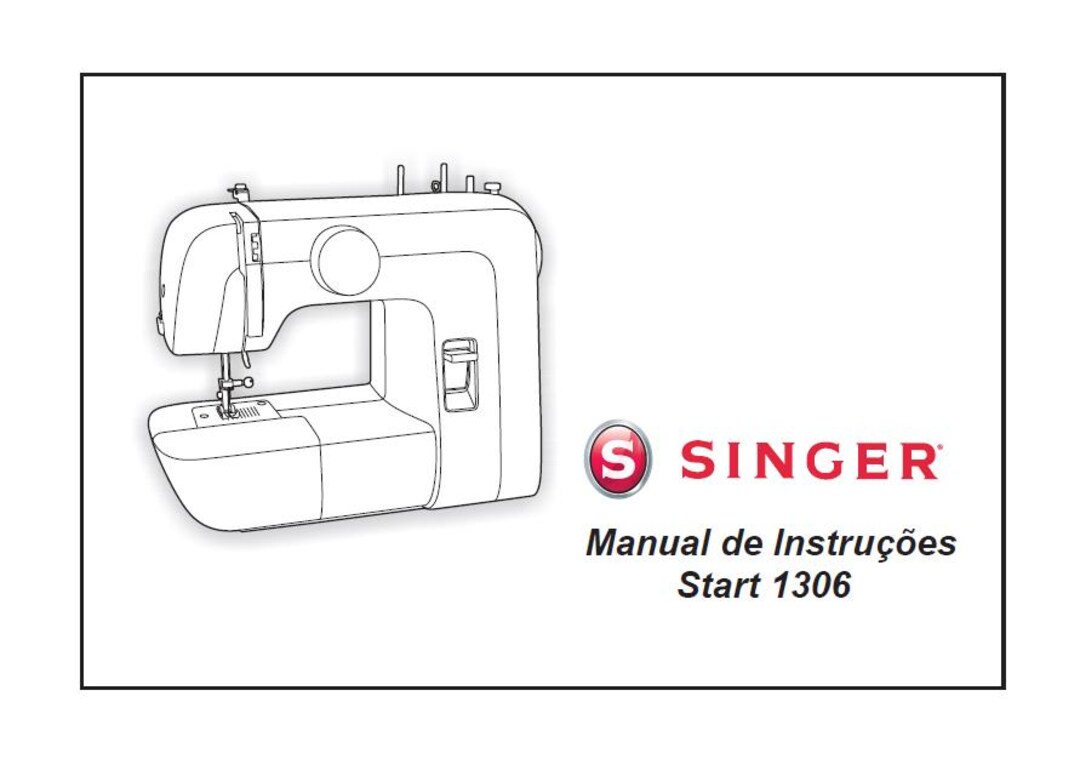 Singer 1306 Sewing Machine Instruction Manual - 34-page Portuguese - Etsy