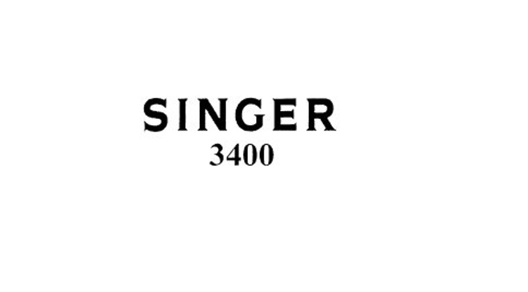 SINGER 3400 Illustrated Parts List Sewing Machine in ENGLISH - Etsy