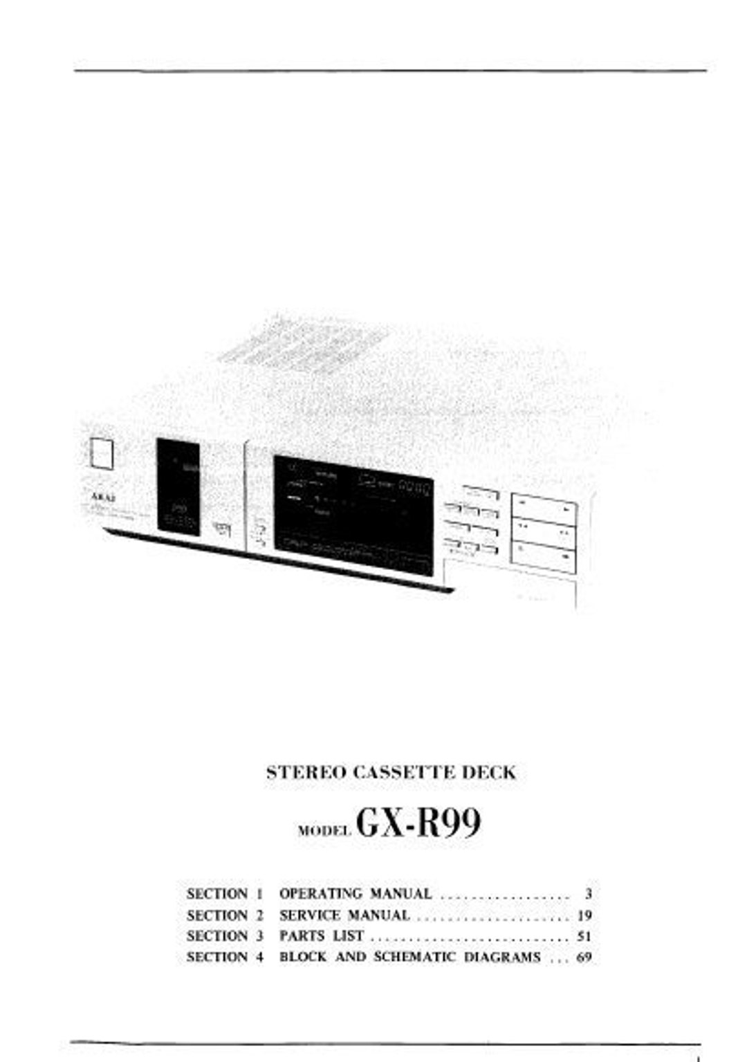 AKAI GX-R99 Operating Manual Stereo Cassette Deck English Francais - Etsy