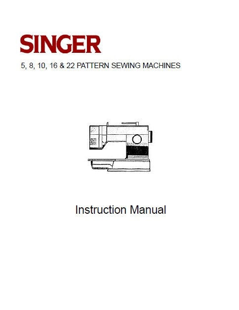 SINGER 9030 9034 9044 9110 Instruction Manual Sewing Machine in English ...