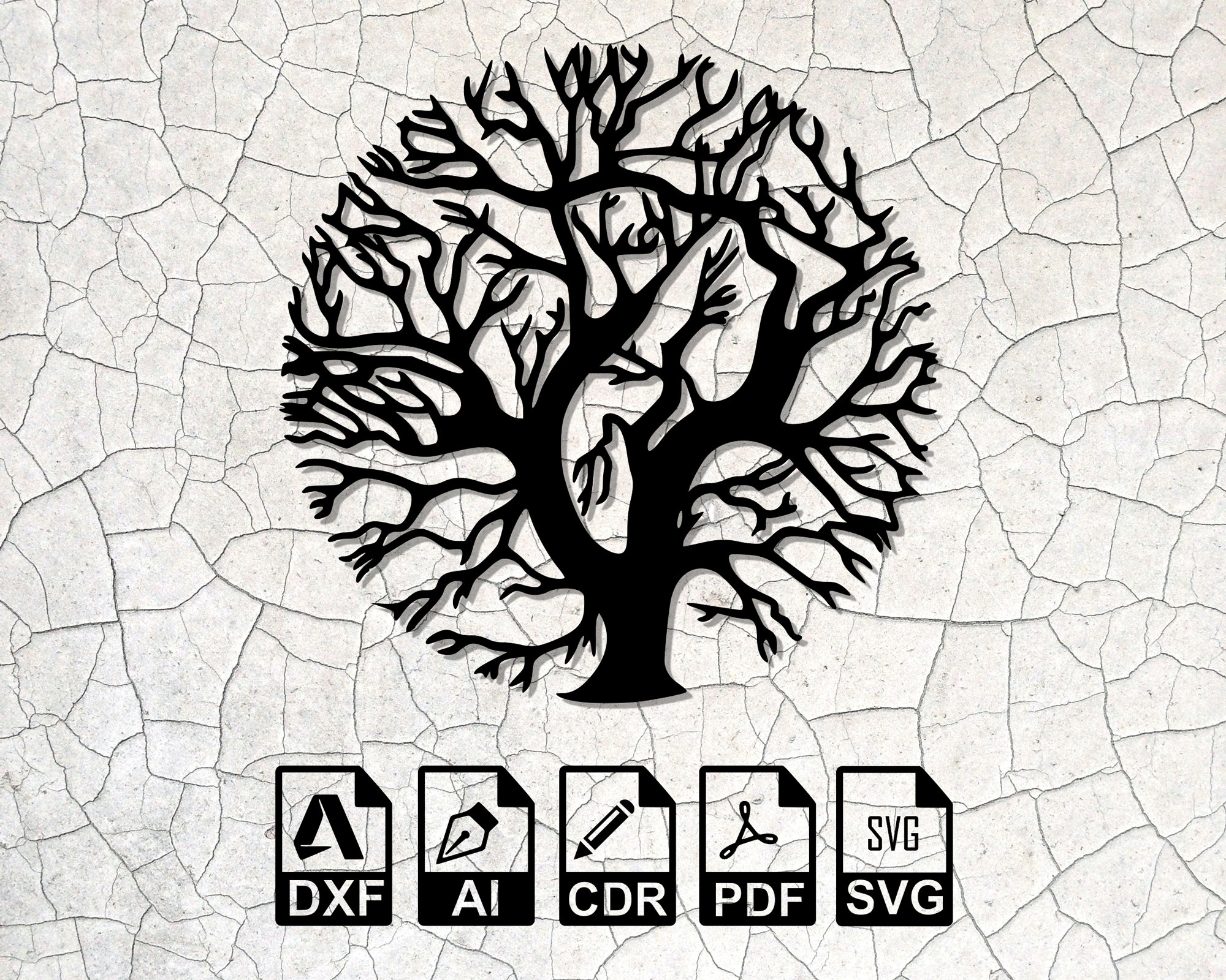 Arbre de vie Branche glowforge découpé au laser fichiers dxf - Etsy France