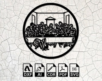 Digital Dxf Last Supper Silhouette - Etsy