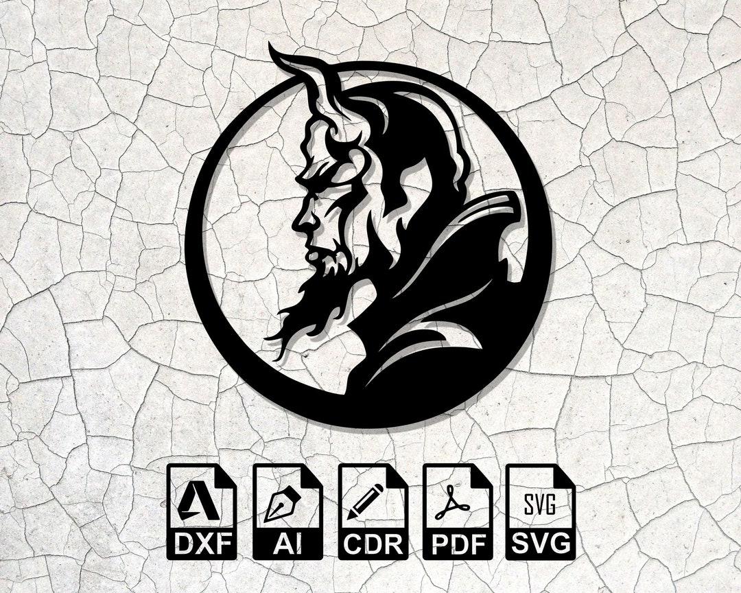 Devil Modern Laser Cut Svg Dxf Files Wall Sticker Engraving - Etsy Canada