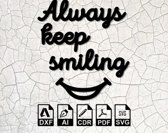 Laser Cut Smile Dxf - Etsy