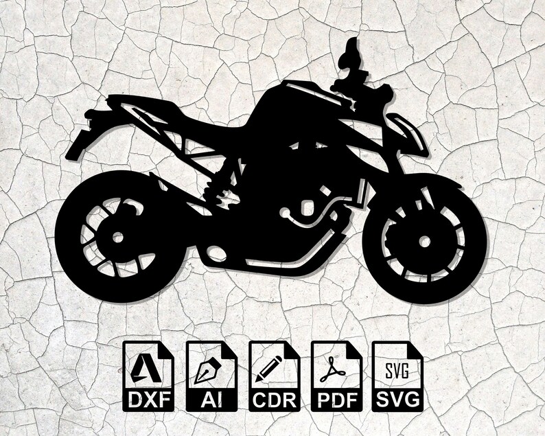 Moto Yamaha Honda laser cut svg dxf fichiers sticker mural - Etsy France