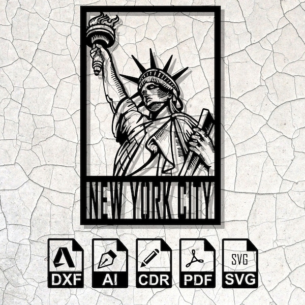 Statue of Liberty Laser Cut File - Etsy
