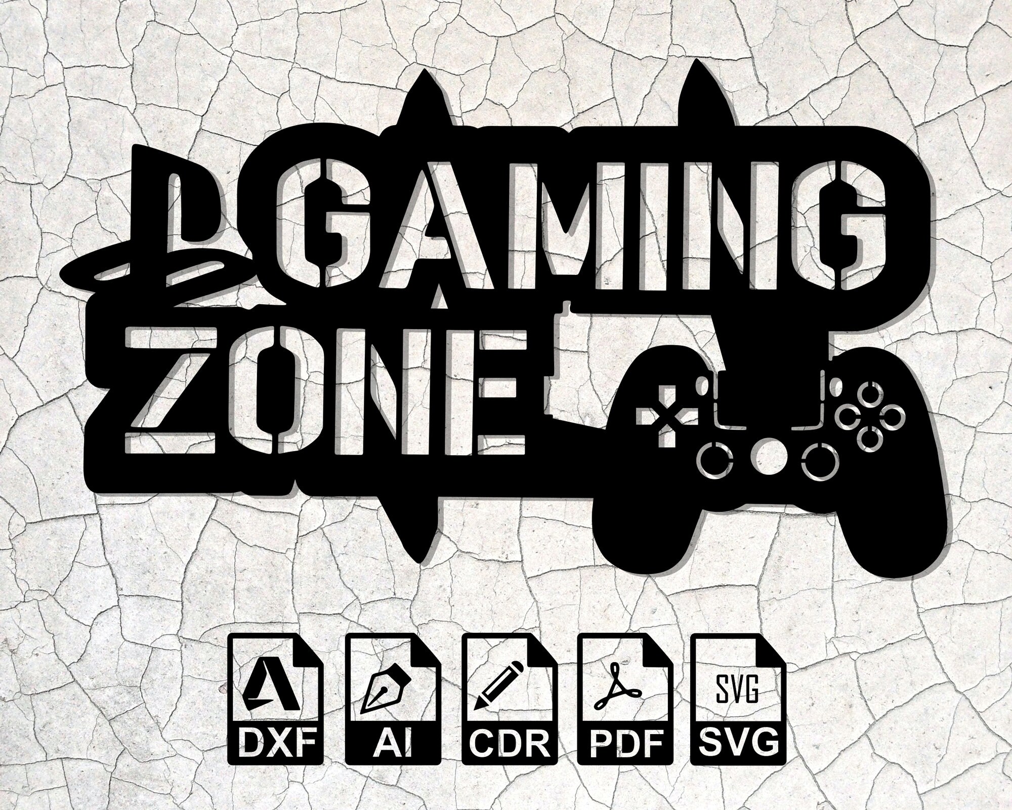 Xbox Playstation Controller Game Gaming Laser Cut Svg Dxf - Etsy