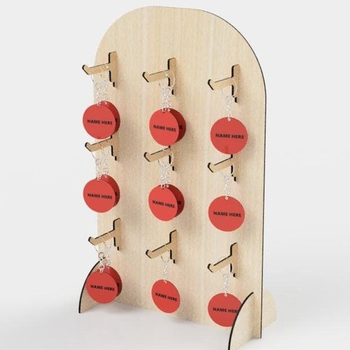 Keychain Display Stand Digital File Laser Cut Files Market - Etsy