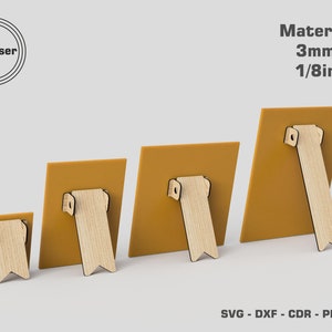 Easel Stand Backs Photo Frame Stand Backs Wood Easel Display Stand 3mm ...