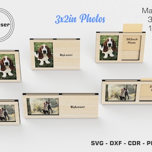 3x2 Photo Frame Laser Cut Files: Family Photo Holder SVG (digital ...