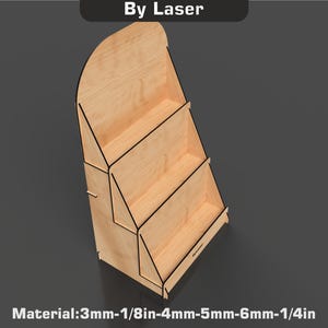 3 Tier Display Stand Svg Laser Cut Files, Wooden Plant Stand, Book Stand SVG DXF PDF - Etsy ...