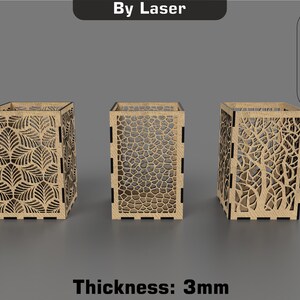 Laser Cut Pencil & Candle Holder Files Perfect Home Decor SVG DXF ...