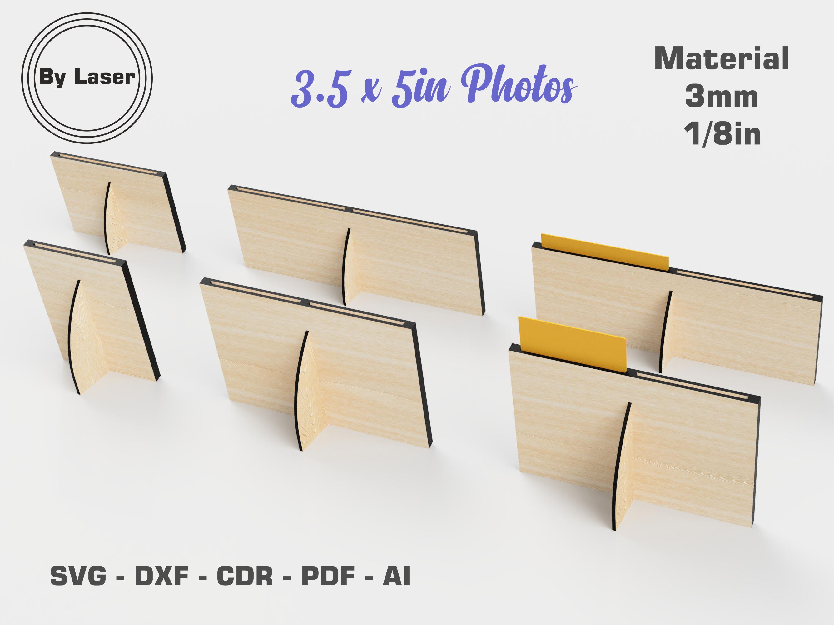 Laser Cut Slot in Picture Frame 3.5x5in Photo Frame Laser - Etsy