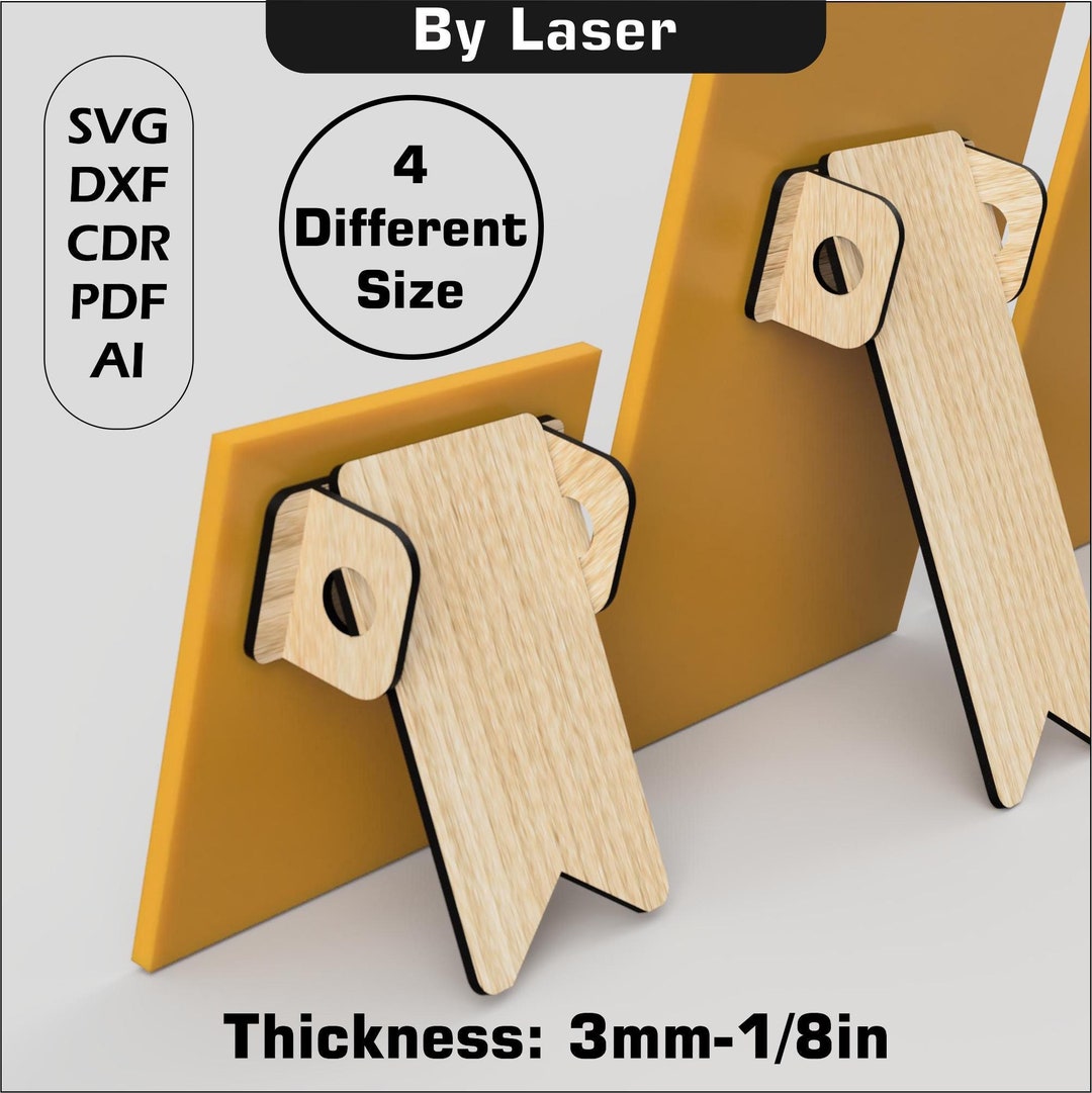 Photo Frame Easel Stand Backs for Laser Cut Files, Wood Easel Display ...