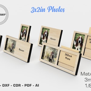 3x2 Photo Frame Laser Cut Files: Family Photo Holder SVG (digital ...